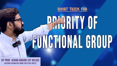 Priority Order Of All Functional Groups Iit Jee And Neet Curious Minds Iit And Medical Youtube
