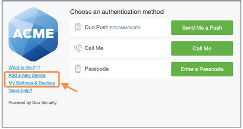 My Settings And Devices Guide To Two Factor Authentication · Duo Security