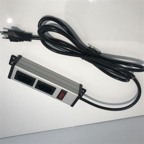 2 Way Brazil Multi Socket Extension Cord With Switch