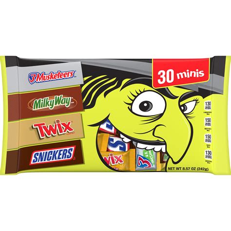 Snickers Twix Milky Way And 3 Musketeers Minis Halloween Candy 30 Ct