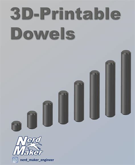 3d Printable Dowel Set 3d Model By Nerd Maker On Thangs