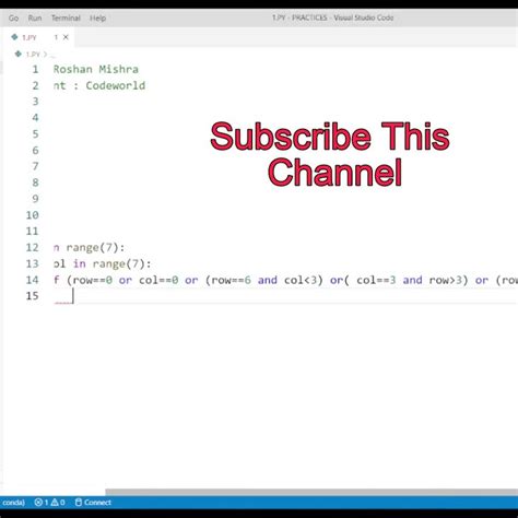 Alphabet G Pattern Using Python Youtube