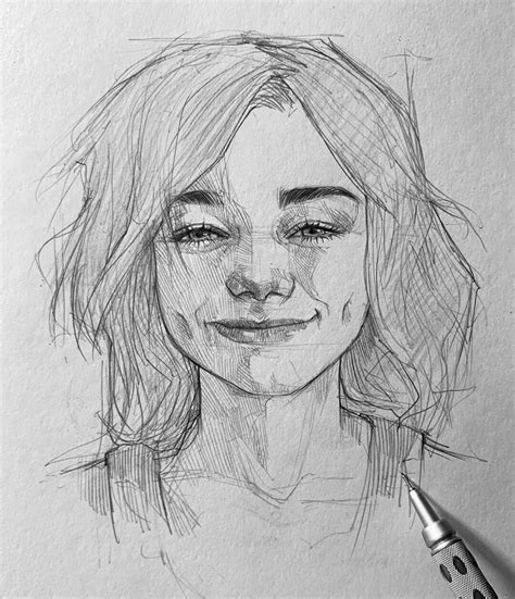 Pin De Mst En Drawing Bocetos De Retrato Rostros De Arte Dibujos