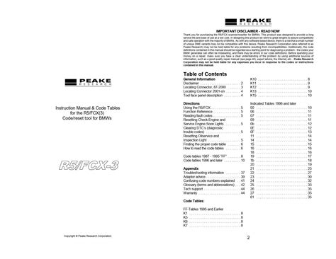 Peake R5fcx Handbook Bmw Fault Code Lists Diy And Guides