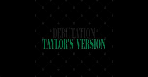 Debutation Taylors Version 2 Taylor Swift Sticker Teepublic