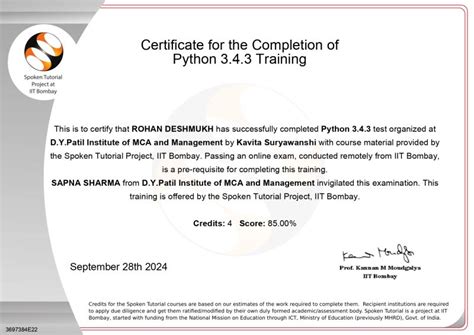Python Spokentutorial Iitbombay Rohan Deshmukh