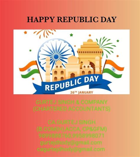 Ca Gurtej Singh On Linkedin India Celebrates Its Landmark 75th Republic Day Today The Day