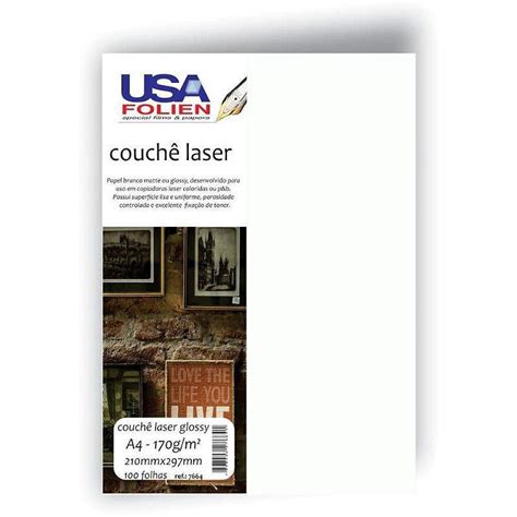 Papel A4 Couchê Branco 170G Pct 100 em Promoção na Americanas