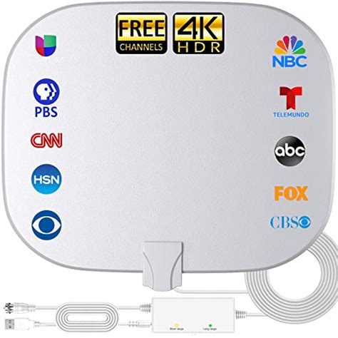 Antenne TV pour Smart TV Amplifiée HD Intérieur Antenne TV Numérique