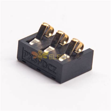 3 Pin Dc Power Connector Smt Pcb Mount Ph4 25 Golder Male Plug Battery