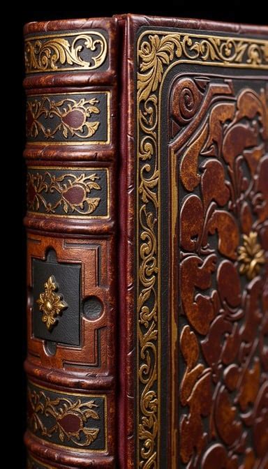 Free Ornate Leather Binding Image Antique Leather Book Download