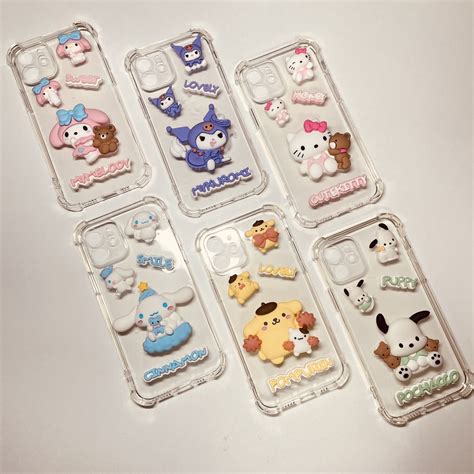 🔥화제의그상품오늘출발🚚 산리오 입체 핸드폰 케이스 아이폰 갤럭시 폼폼푸린 포차코 시나모롤 헬로키티 쿠로미 마이멜로디 에이블리