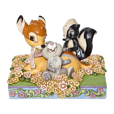 【disney Traditions】バンビ＆とんすけandフラワー Gund Enesco（enesco T