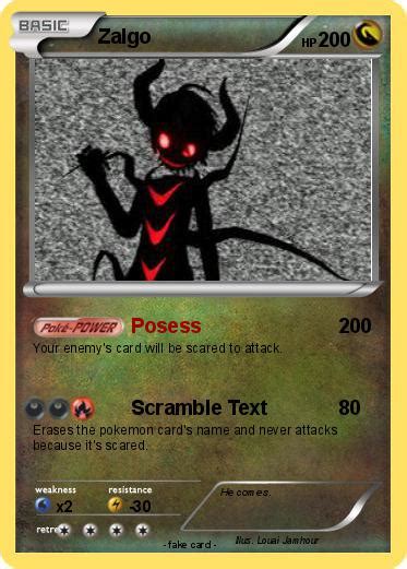 Pokémon Zalgo 15 15 Posess My Pokemon Card