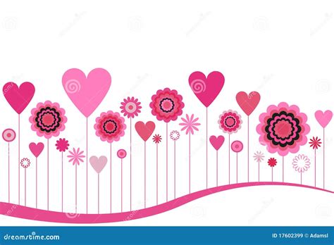 Flores Y Corazones Florecientes Imágenes De Archivo Libres De Regalías Imagen 17602399