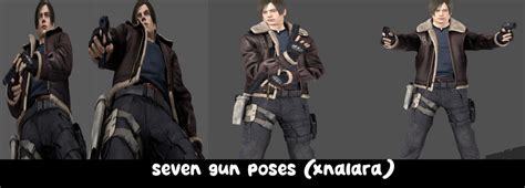 7 Gun Pose Pack Xnalara By Mindforcet On Deviantart