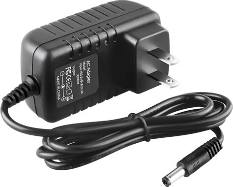 Amazon Com AC DC Power Adapter Input AC 100 240V 50 60Hz 0 6A Output DC 12 0V Max 2A