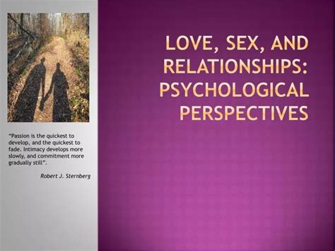 PPT Love Sex And Relationships Psychological Perspectives PowerPoint Presentation ID