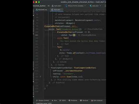 How To Enable Disable An Elevatedbutton In Flutter
