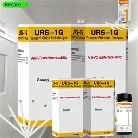 Home Dipstick Urinalysis Reagent Glucose Strips Urine Sugar Test Kit