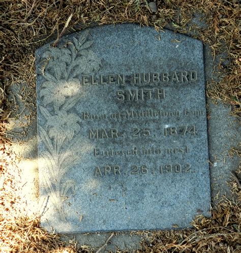 Ellen Burrows Nellie” Hubbard Smith 1874 1902 Find A Grave Memorial