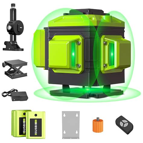 12 Lines Laser Level 360 Self Leveling Laser Measurement Calibration Tool 3d Green Cross Line