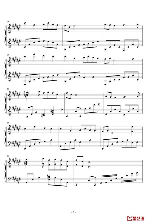 茉莉花钢琴谱 中国名曲 简谱网