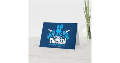 Robot Chicken Nerd Unicorn Graphic Card Zazzle