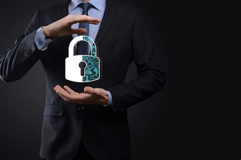 Premium Photo Cyber Security Network Padlock Icon And Internet Technology Networking