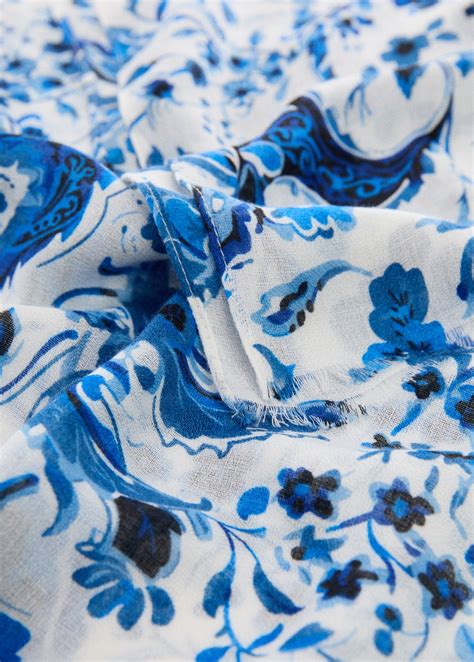 Floral Print Scarf Women Mango Usa