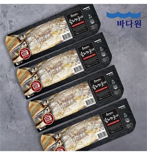바다원 송화찜 보리굴비 4팩 내장제거 전자렌지2분 ok 티몬