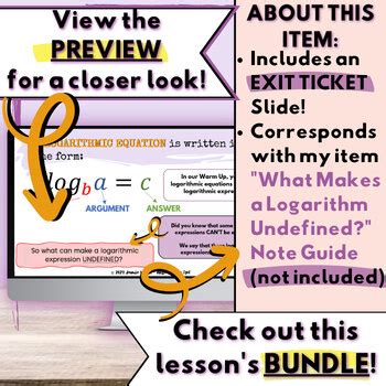What Makes A Logarithmic Expression Undefined Presentation For Google Slides