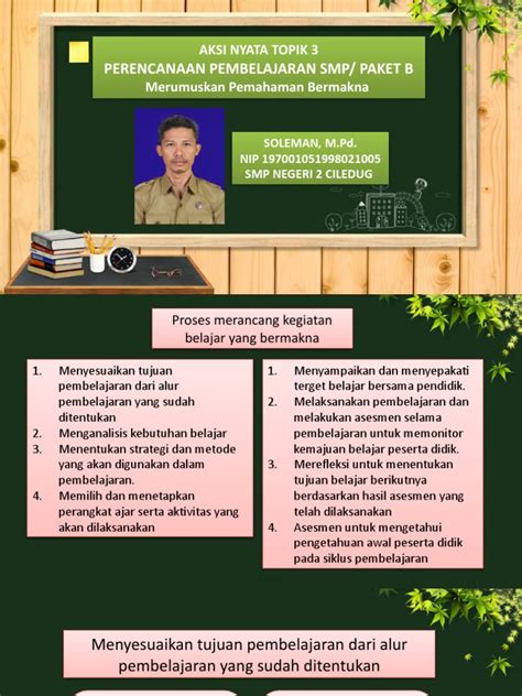 Aksi Nyata Topik 3 Merumuskan Pemahaman Bermakna Pdf