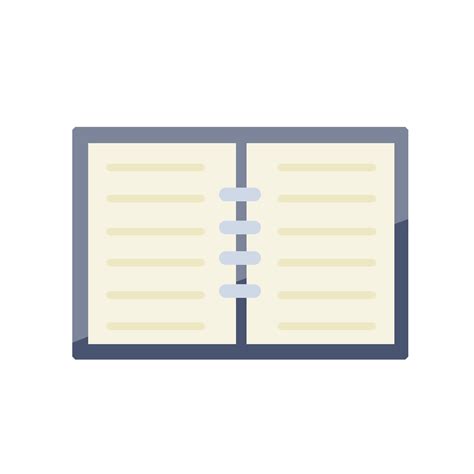 Notepad Open Notebook For Writing Vector Art At Vecteezy