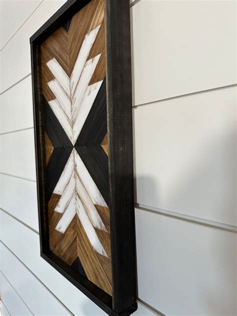 Aztec Wood Wall Art Boho Art Aztec Wood Boho Wood Art Wood Wall