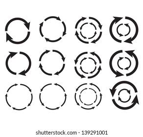 Arrow Pictogram Refresh Reload Rotation Stock Vector Royalty Free Shutterstock