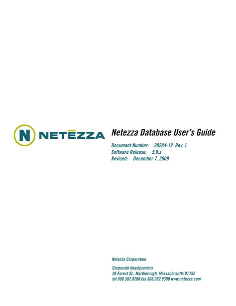 Netezza Database Usersguide Pdf