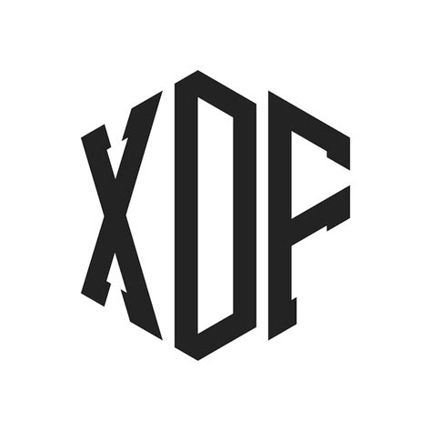 Premium Vector Xdf Logo Design Initial Letter Xdf Monogram Logo Using Hexagon Shape