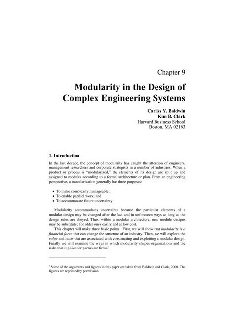 pdf modularity in the design of complex engineering systems dokumen