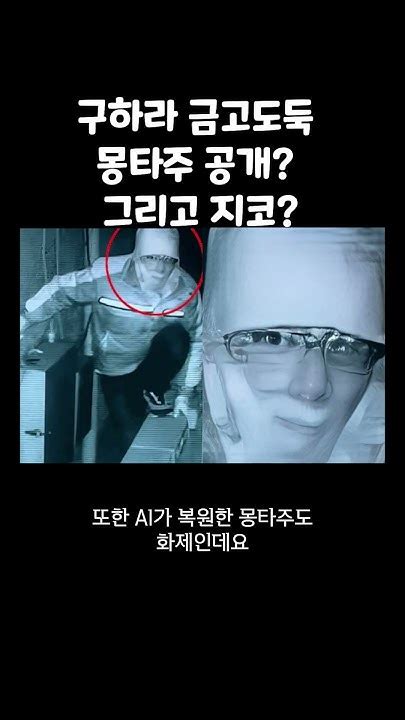 구하라 금고도둑 몽타주 공개 그리고 지코 Youtube