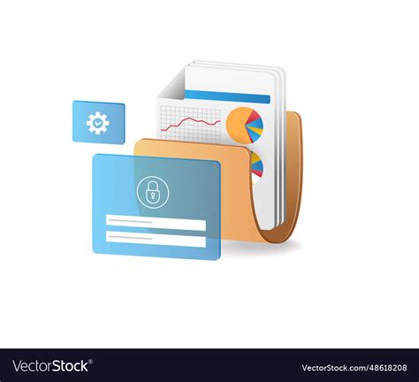 Data Security And Password Protection Royalty Free Vector