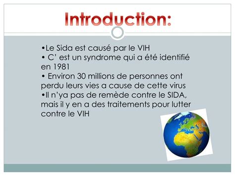 Ppt Le Sida And Le Vih Powerpoint Presentation Free Download Id2160209