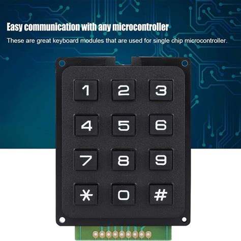 2 Pçs Plástico Abs Interruptor De Matriz Teclado Teclado Módulo Matriz