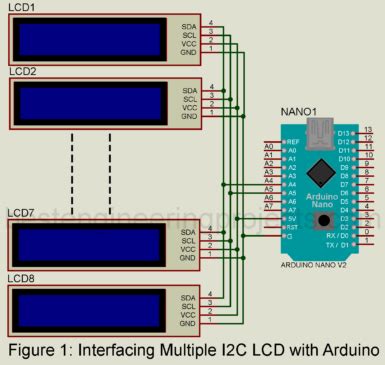 How To Interface Multiple I C LCD To Arduino Engineering Projects