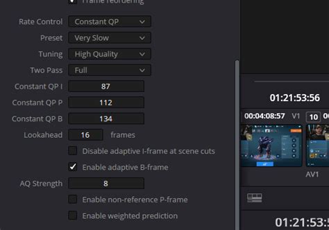 Constant Qp Settings For Fast Motion Gaming How To Set Those Qp Settings And Aq Strength