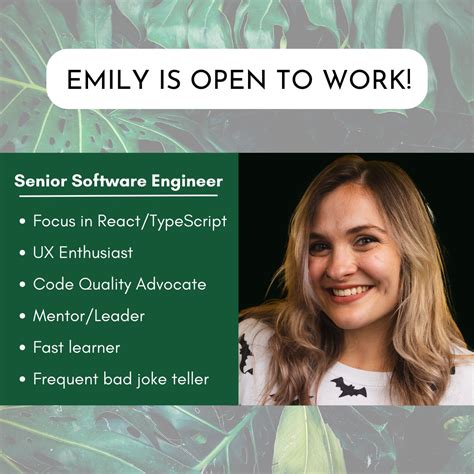 Emily Aziz On Linkedin Reactjs Typescript Jobseeking Opportunity