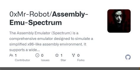 GitHub XMr Robot Assembly Emu Spectrum The Assembly Emulator Spectrum Is A Comprehensive