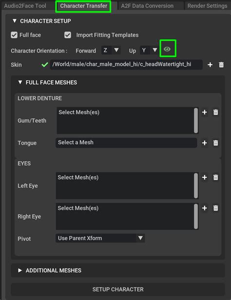 Hide Default Up Axis In The View Audio Face Closed NVIDIA Developer Forums