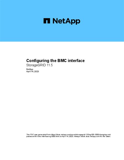 Netapp BASEBOARD MANAGEMENT CONTROLLER