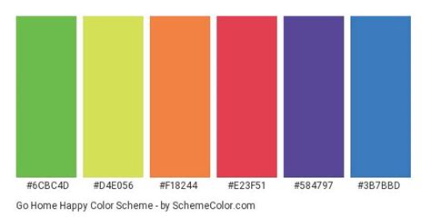 Go Home Happy Color Scheme Blue Blue Color Schemes Happy Colors
